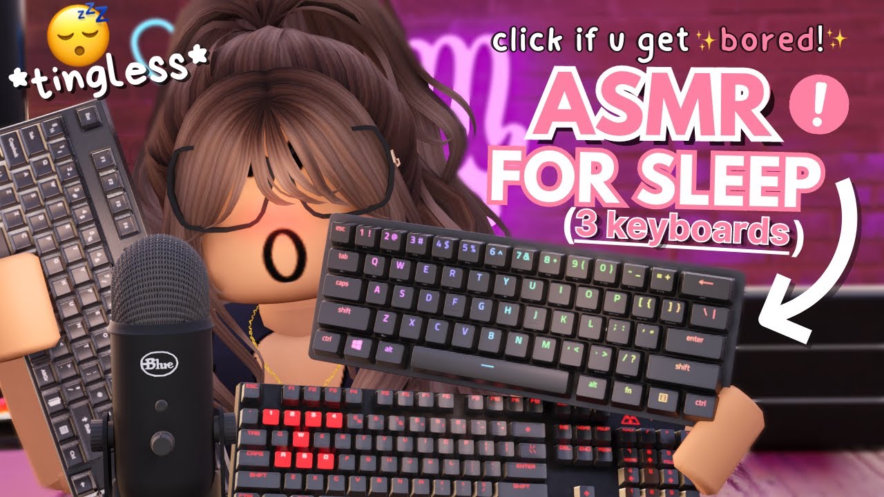 ROBLOX ASMR ⚠️ 3 KEYBOARDS (THOCKY, CLICKS) *SO RELAXINGG* - YouTube