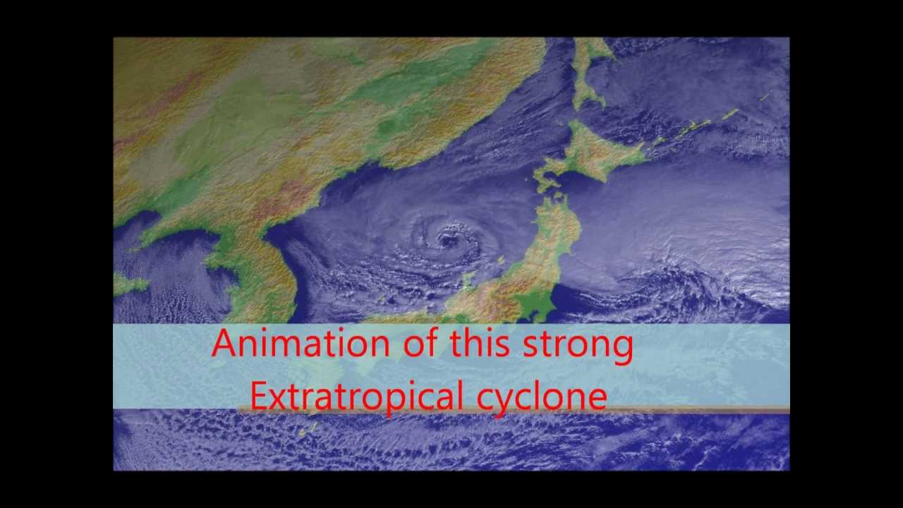 Strong Extratropical cyclone developing a eye - YouTube