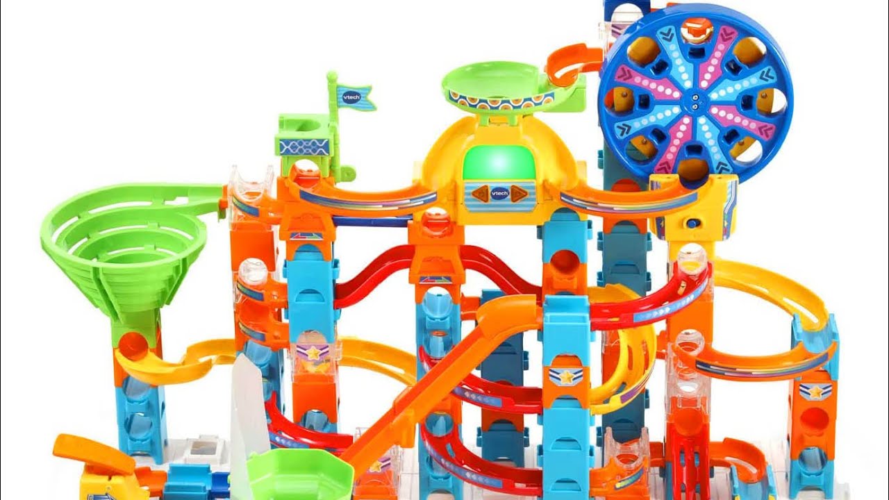 Marble Run ASMR #9 Marble Rush Ultimate Set with Spinning Ferris wheel ...