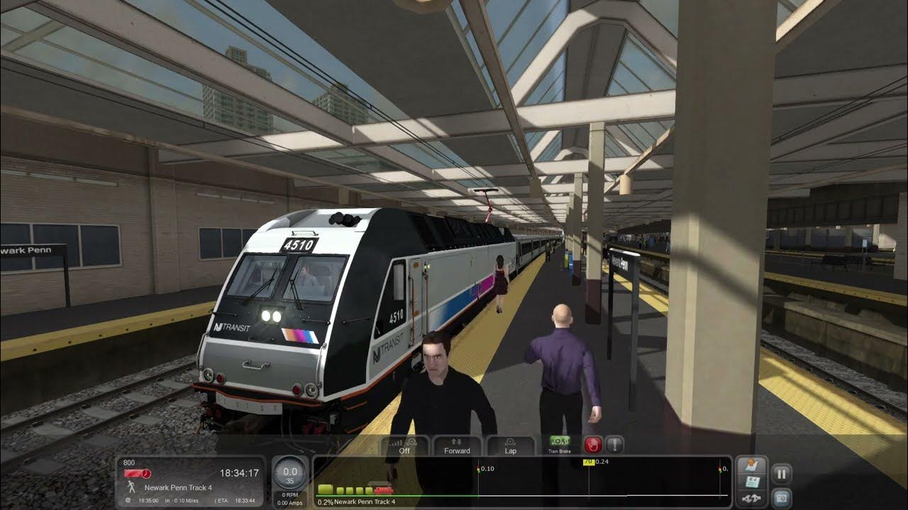 1. Hoboken - North Jersey Coast Line - Bombardier ALP-45DP NJ Transit - Train Simulator Classic ...