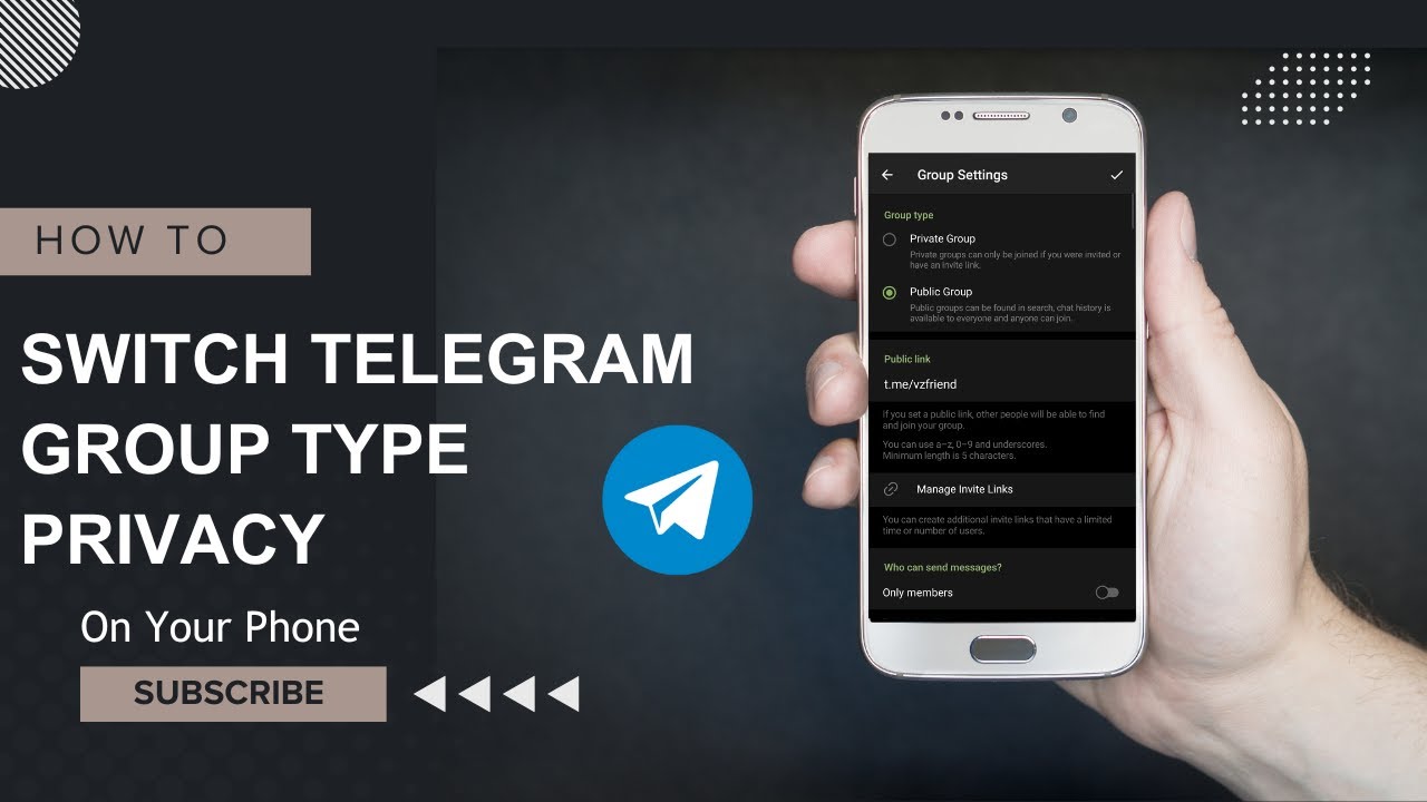 How to Change Group Type on Telegram - YouTube