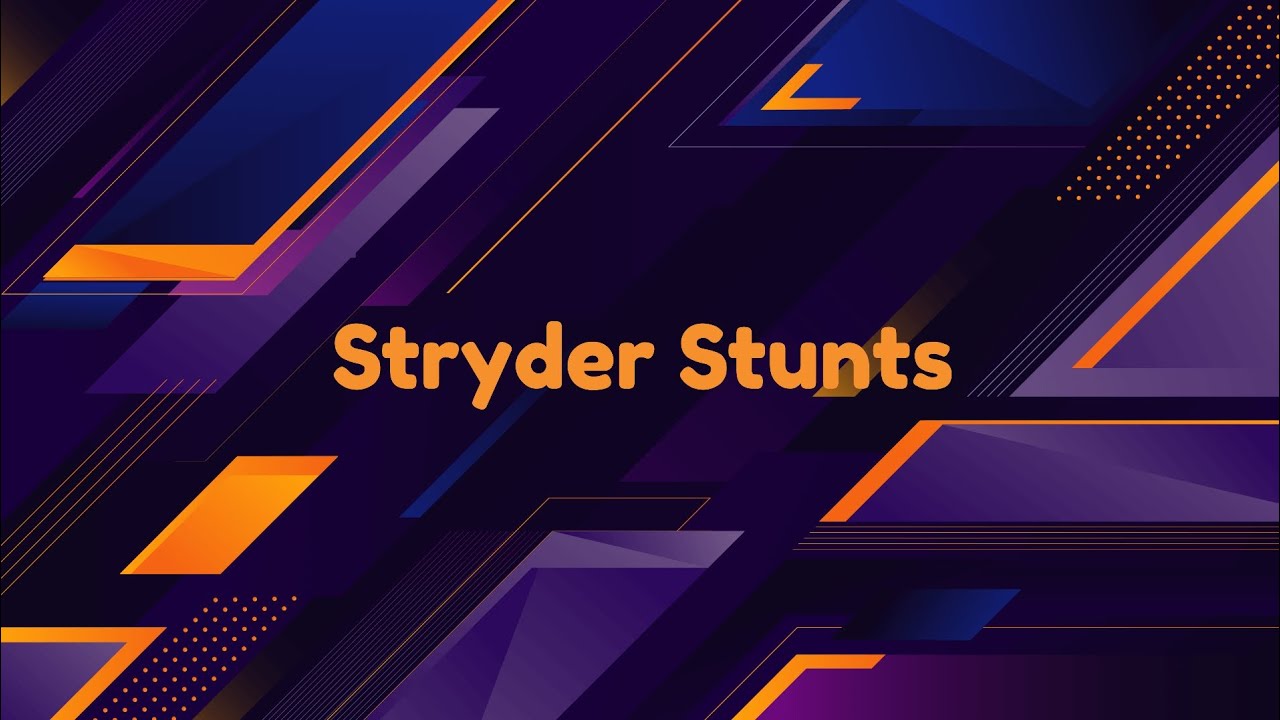 Basic Cycle Stunts Stryder Stunts Youtube