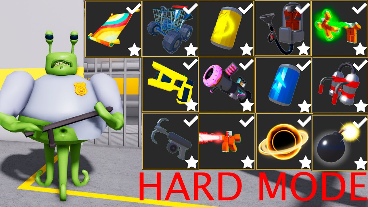 Playing with ITEMS BARRY'S PRISON RUN (OBBY) ALIEN BARRY Use All Items ...