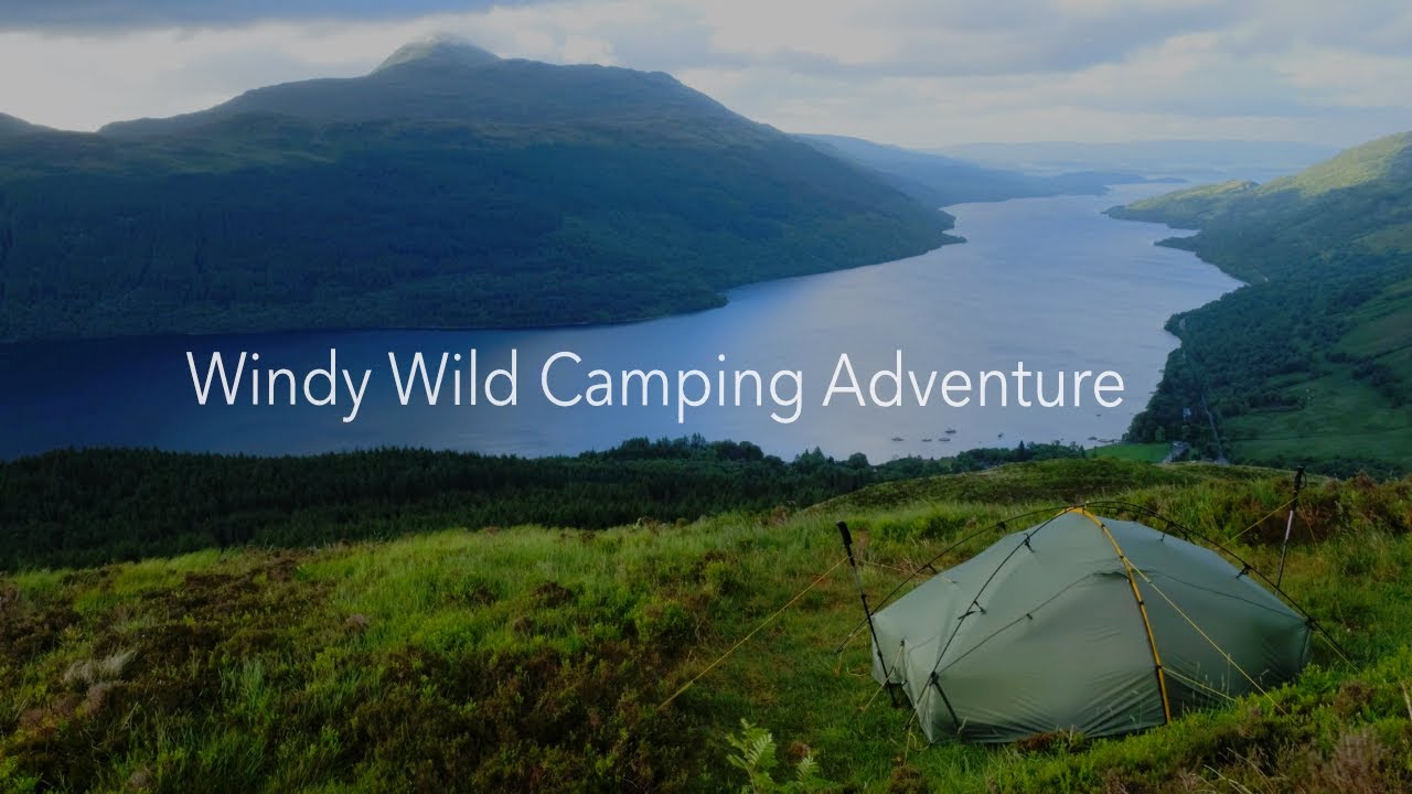 Solo Wild Camping in Strong Winds - YouTube