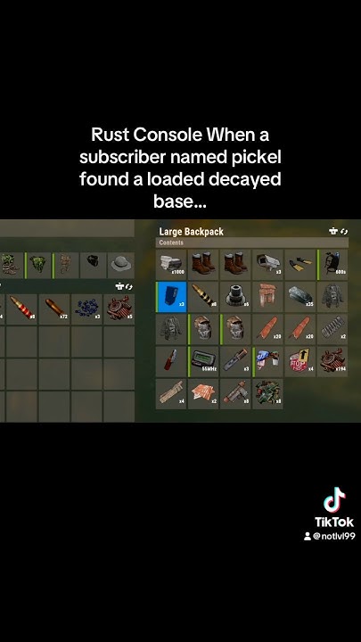 Rust Console When a subscriber finds a loaded decayed base…#shorts #rust #rustconsole - YouTube