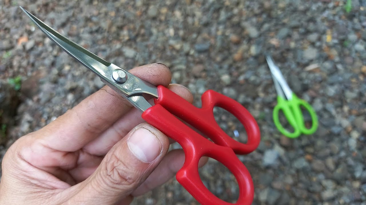 Gunting Bordir Ujung Lengkung, Gunting Benang PIN 1553 - YouTube