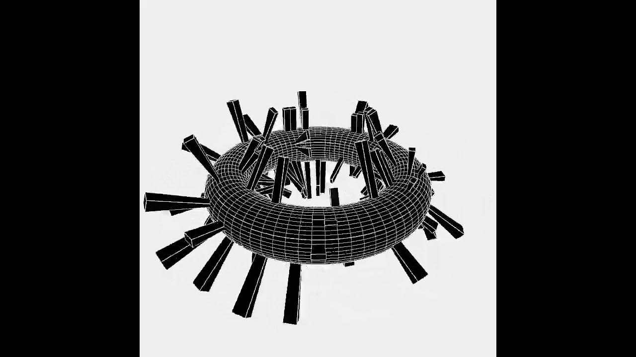 thorny torus. draw by openFrameworks - YouTube