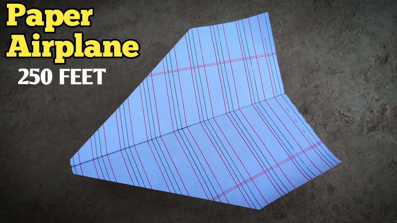 How To Make a Paper Airplane That Fly Far | Origami Easy - YouTube