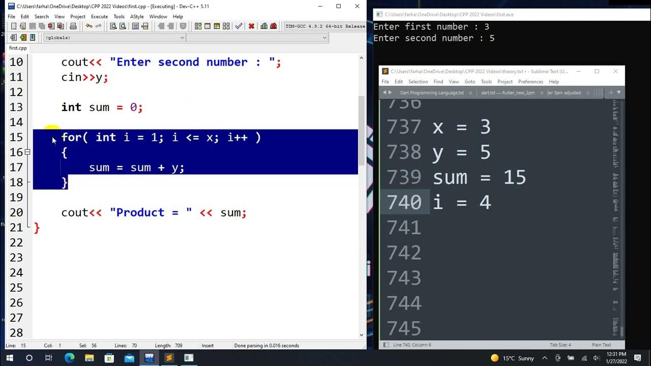 22. C++ coding challenge | Find the product of two numbers without ...