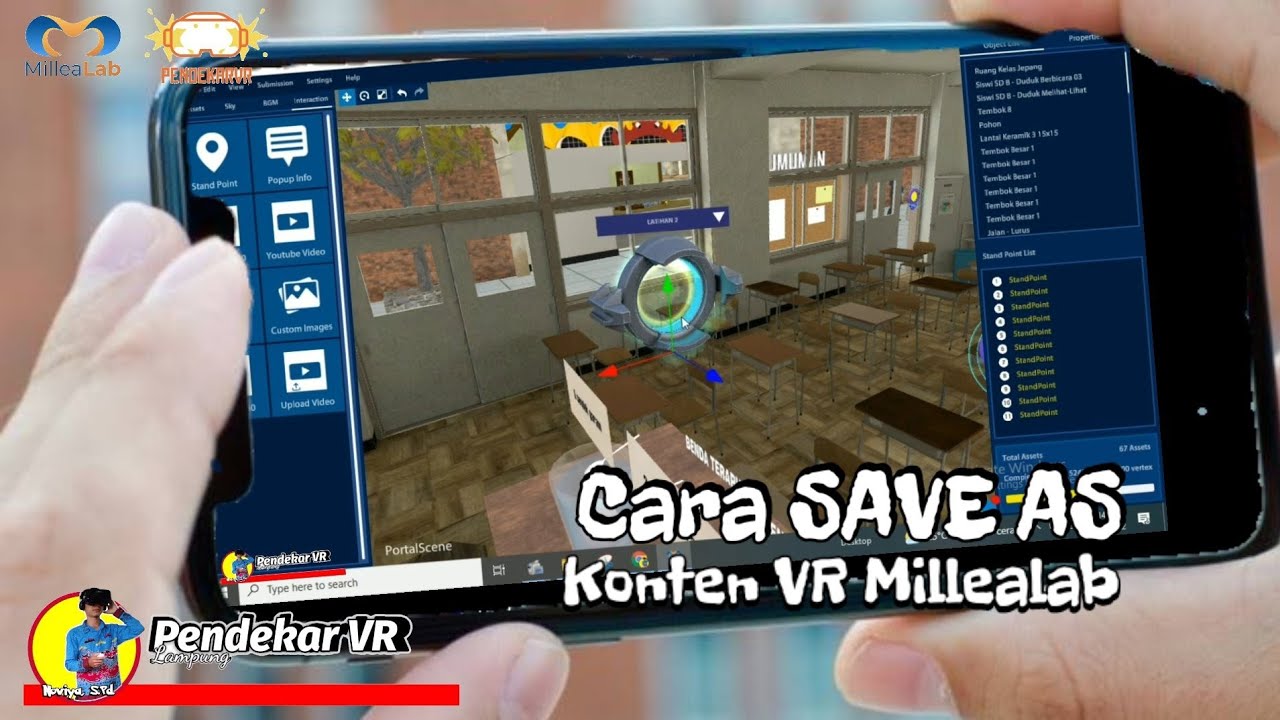 Cara Save as Project Konten VR di Millealab - YouTube
