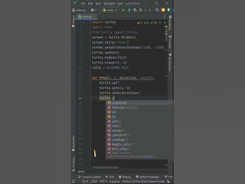 Mesmerizing Tree Fractal in Python Turtle 🌳 - YouTube