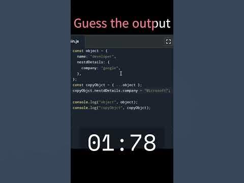 Frequently asked Javascript Interview question (Spread operators) - YouTube