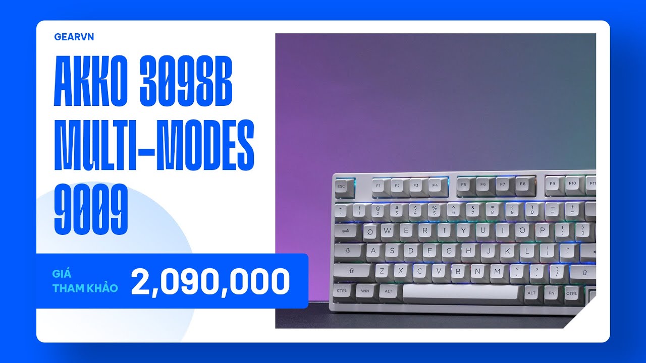 Bàn phím cơ AKKO 3098B Multi-modes 9009 | QUICK REVIEW - YouTube