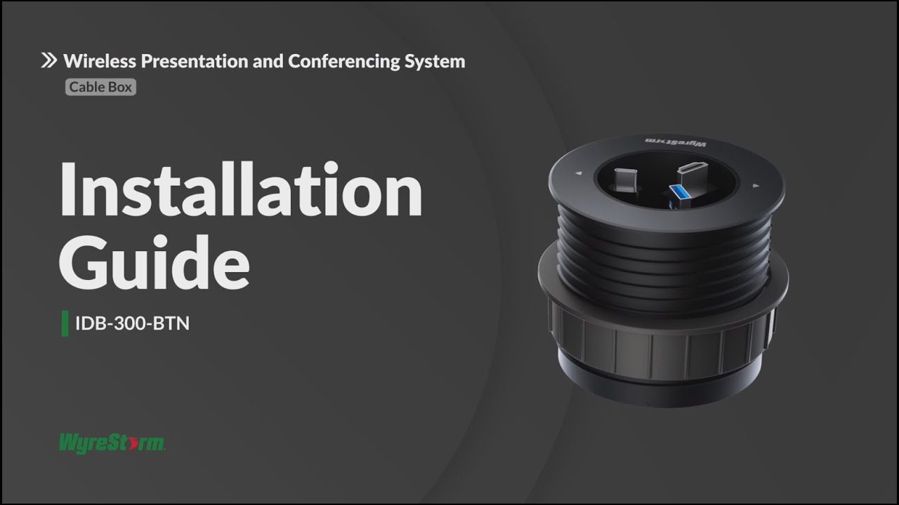 IDB-300-BTN Setup Guide: Cable Box for Presentation and Conferencing ...