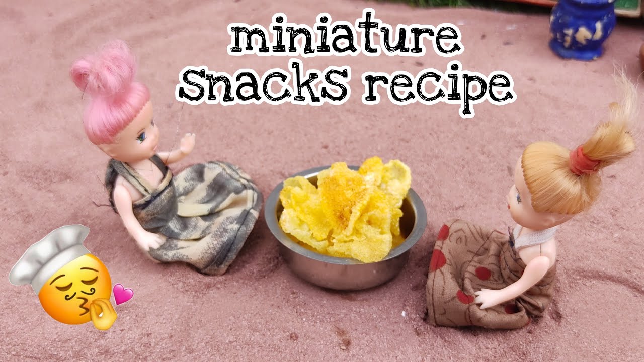 Miniature cooking/ miniature snacks recipe/ mini cooking tamil - YouTube