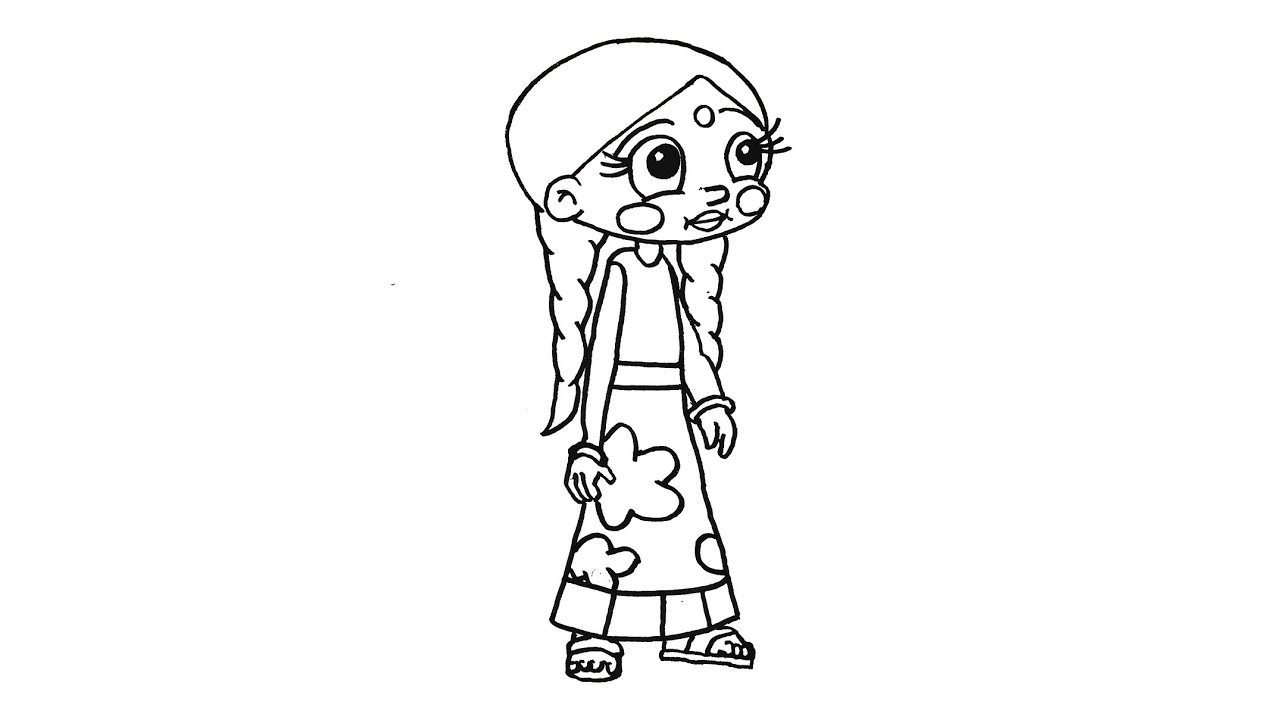 Chhota Bheem Chutki Drawing | Learn How to Draw Chutki | Sketches - YouTube