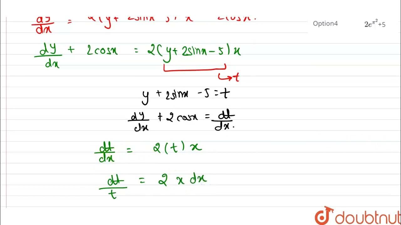 let-y-y-x-be-the-solution-of-the-differential-equation-dy-dx-2-y