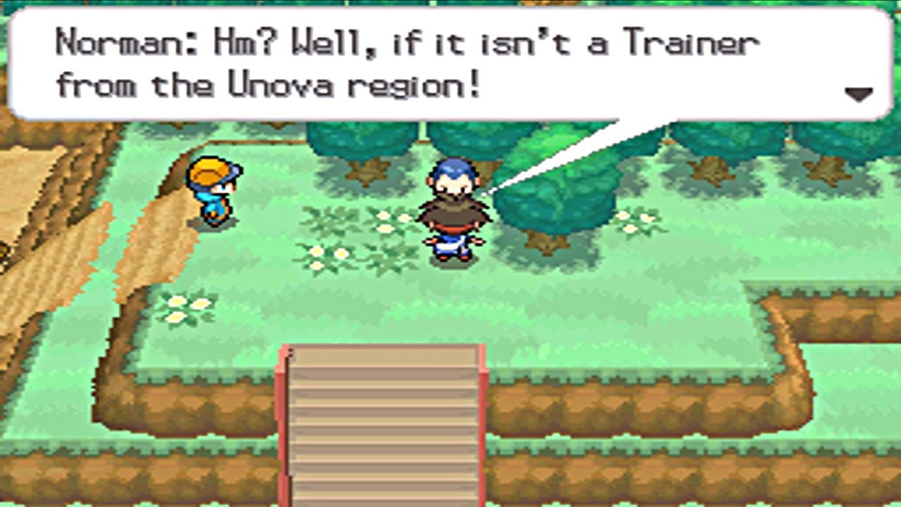 Pokémon Blaze Black 2 - Hoenn Leader Norman (Challenge Mode) - YouTube