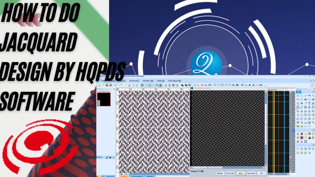 Jacquard Programming knitting stitches explained - YouTube