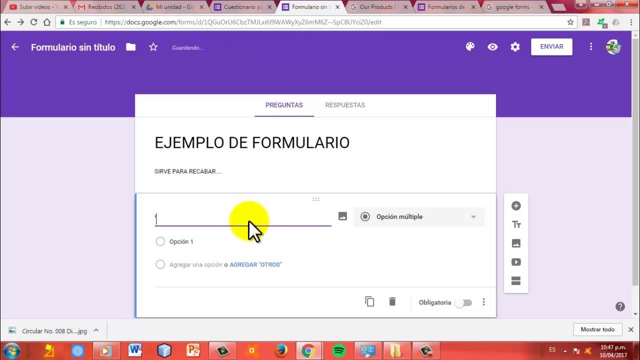 Formulario para Asistencia - YouTube