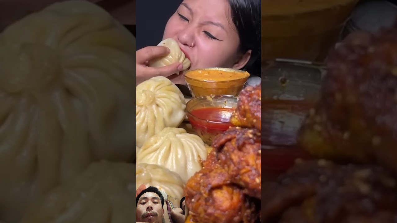 momo chicken leg pis #mukbang #eating - YouTube