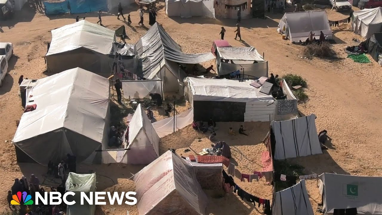 ‘Life is death’: Displaced Gazans describe life inside Al-Mawasi - YouTube