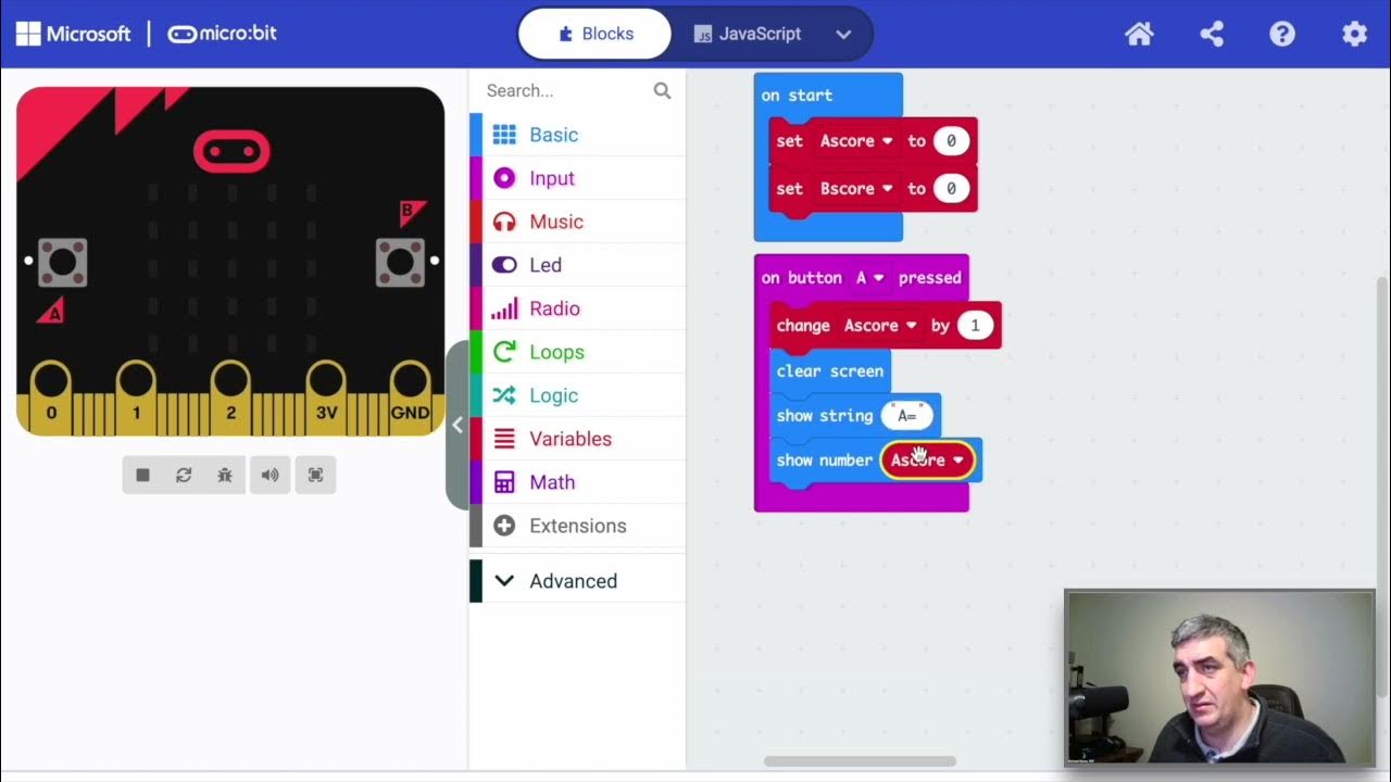 MicroBit Tutorial: Score Counter Deuce Design Challenge || CS for Teachers - YouTube