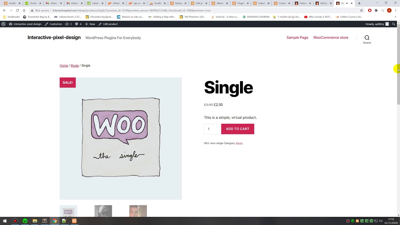 WooCommerce single product video - YouTube