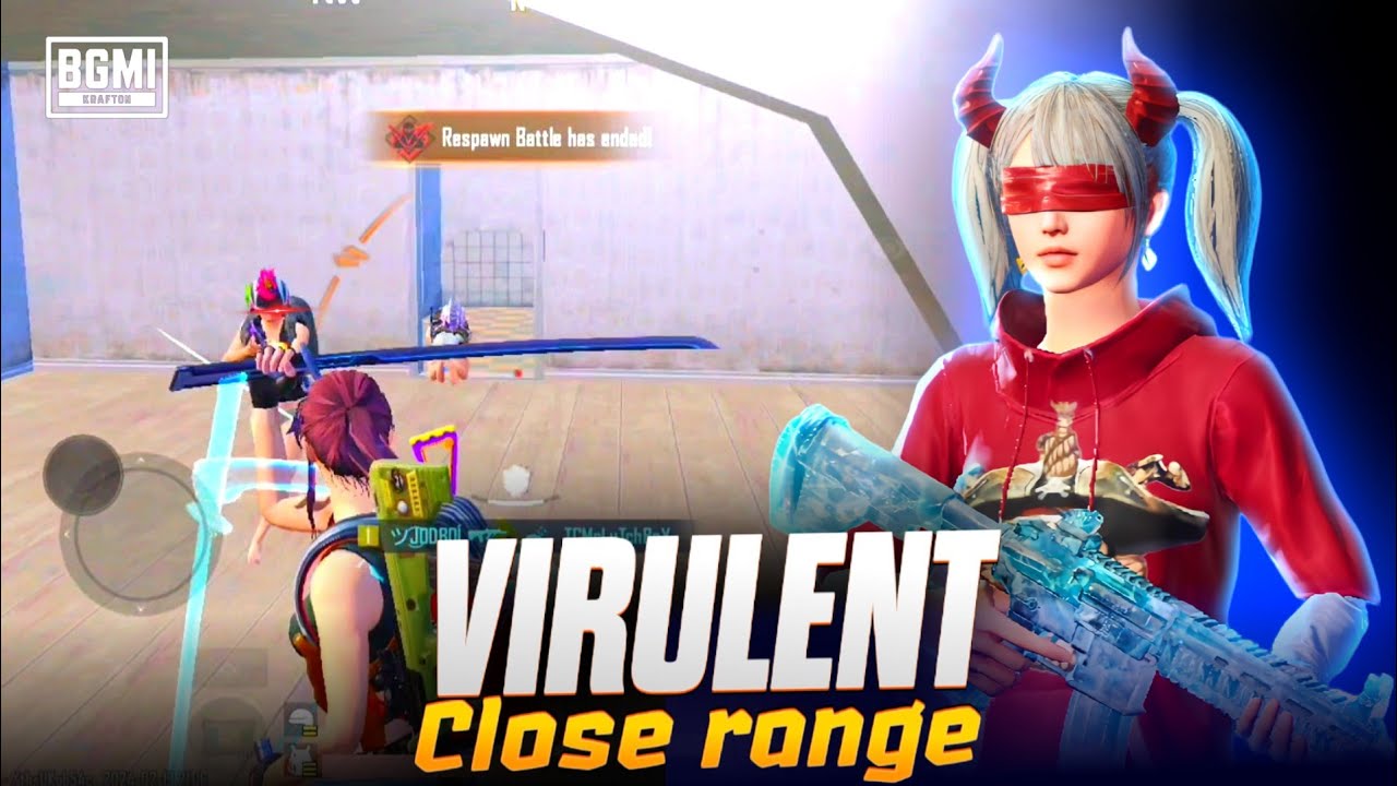 VIRULENT CLOSE RANGE 🔱 intense 1v4 CLUTCHES | BGMI - YouTube