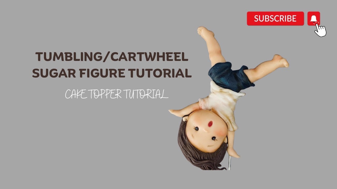 Tumbling Cake Topper Figure Tutorial - YouTube