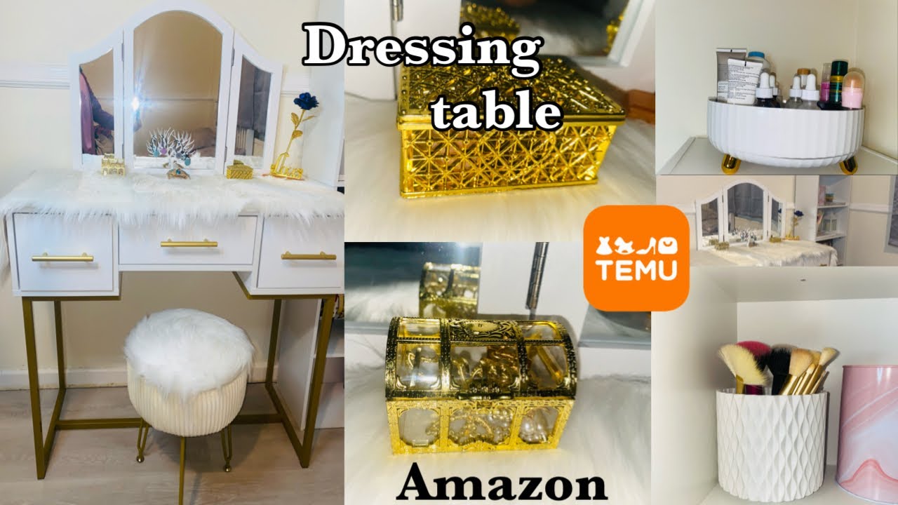 Dressing Table Amazon / Tiered Shelf / Temu Organiser/ Review - YouTube
