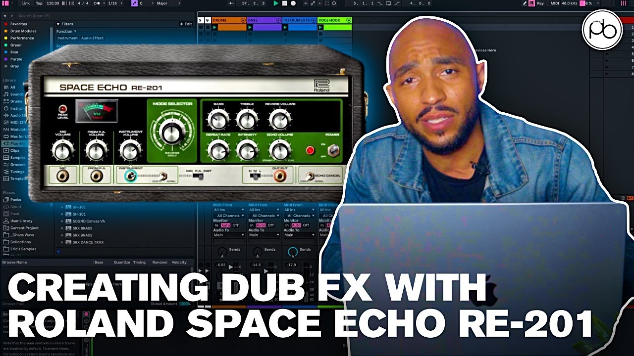 Creating Dub FX With Roland Space Echo RE-201 - YouTube
