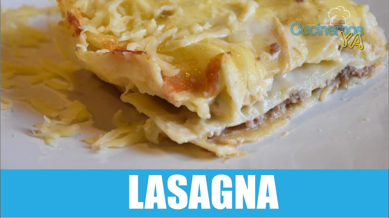 Lasagna mixta de pollo y carne - Fácil y riquísima - YouTube