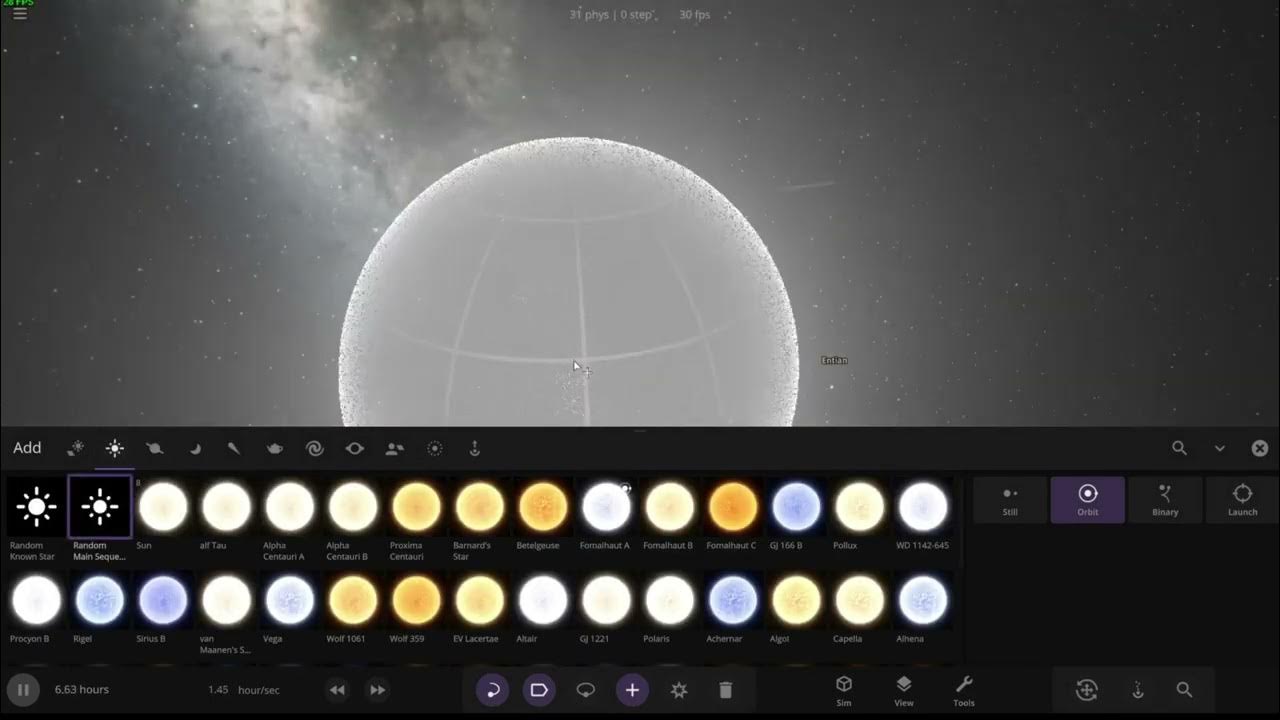 Making a moving solar system with Pluto in Universe sandbox - YouTube