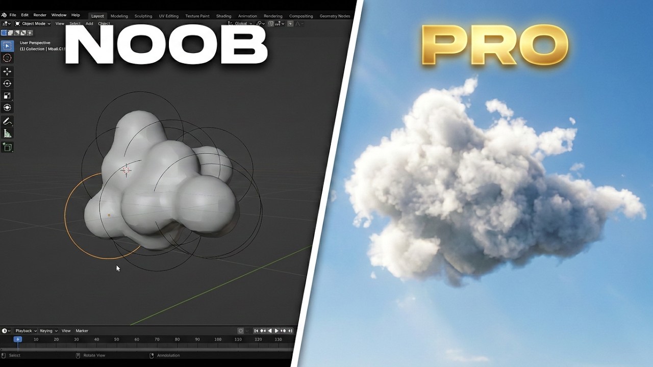 How to Make Realistic Clouds in Blender | Easy Step-by-Step Tutorial ...