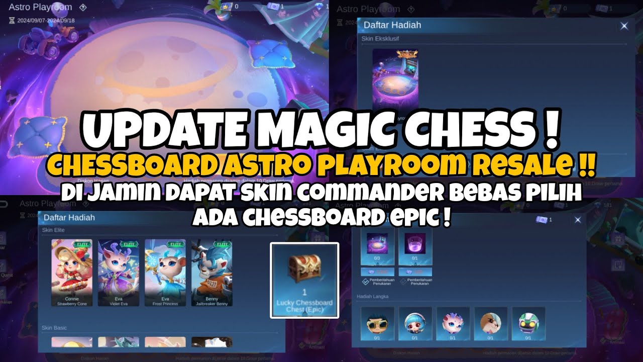 UPDATE BARU MAGIC CHESS‼️ DI JAMIN DAPAT SKIN BEBAS PILIH | CHESSBOARD ...