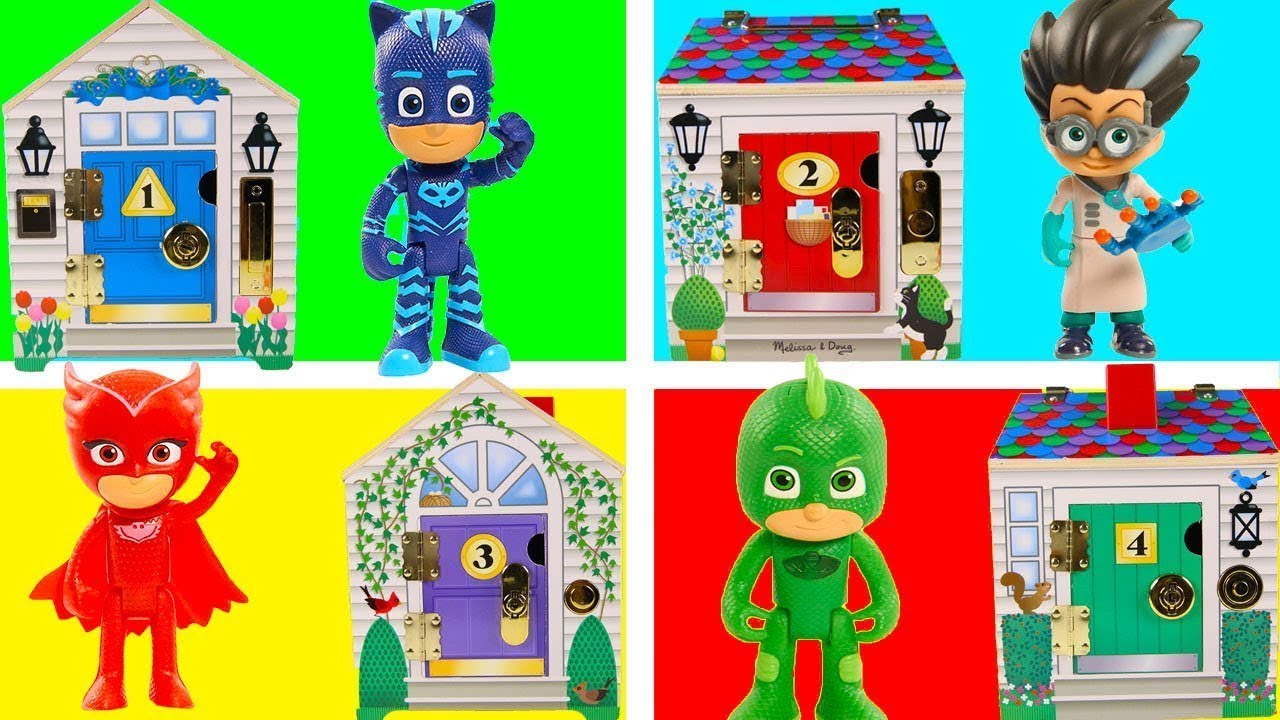 PJ Masks Surprise House Playset with Paw Patrol Skye | Ellie Jr. - YouTube
