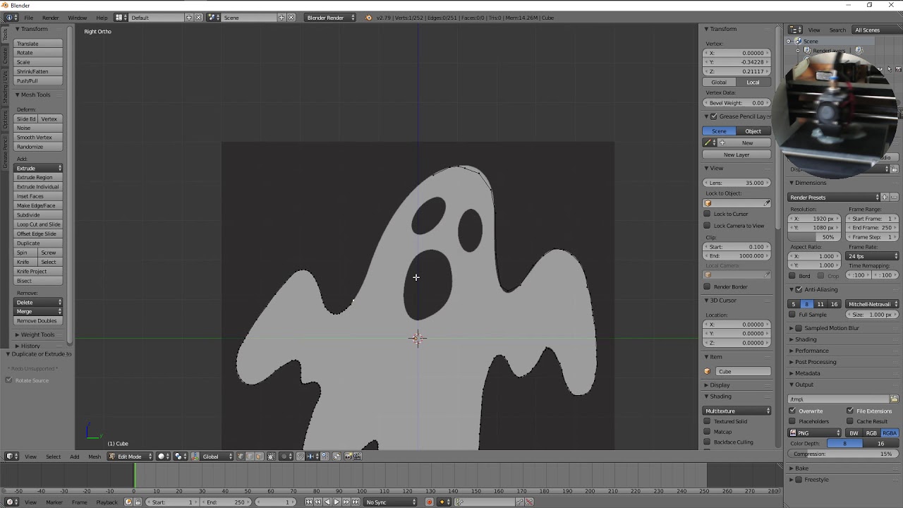 Modeling and printing a Ghost - Blender / Monoprice - YouTube