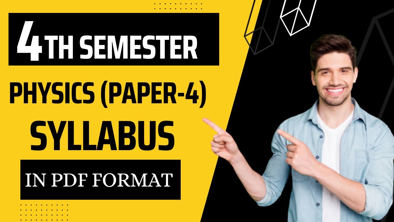 4th sem physics ( paper-4 )syllabus in pdf | PAPER-4 | PDF FORMAT |Expalination in Telugu - YouTube