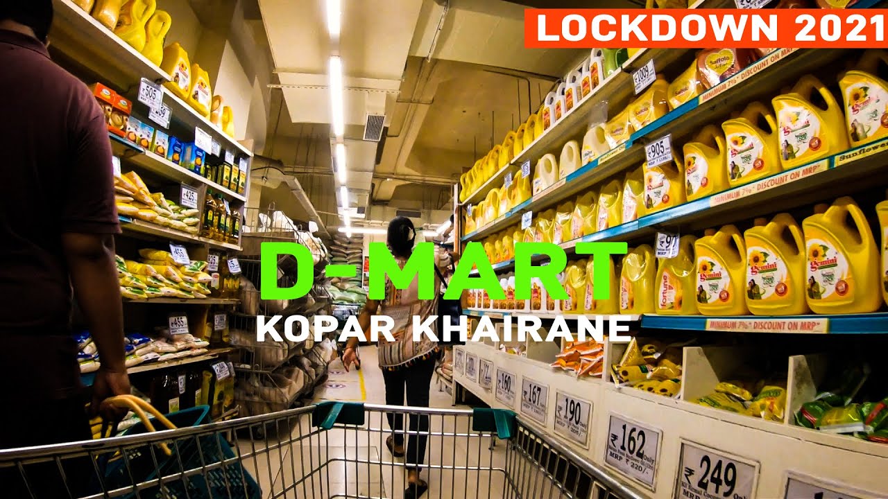 Shopping at D-Mart KOPAR KHAIRANE Sector 10 during LOCKDOWN | Navi ...