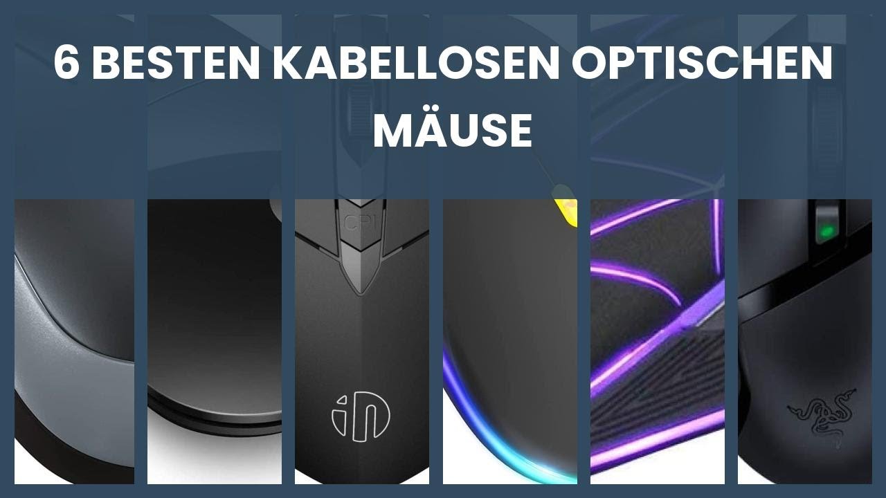 Kabellose optische Maus: 6 besten kabellosen optischen Mäuse - YouTube