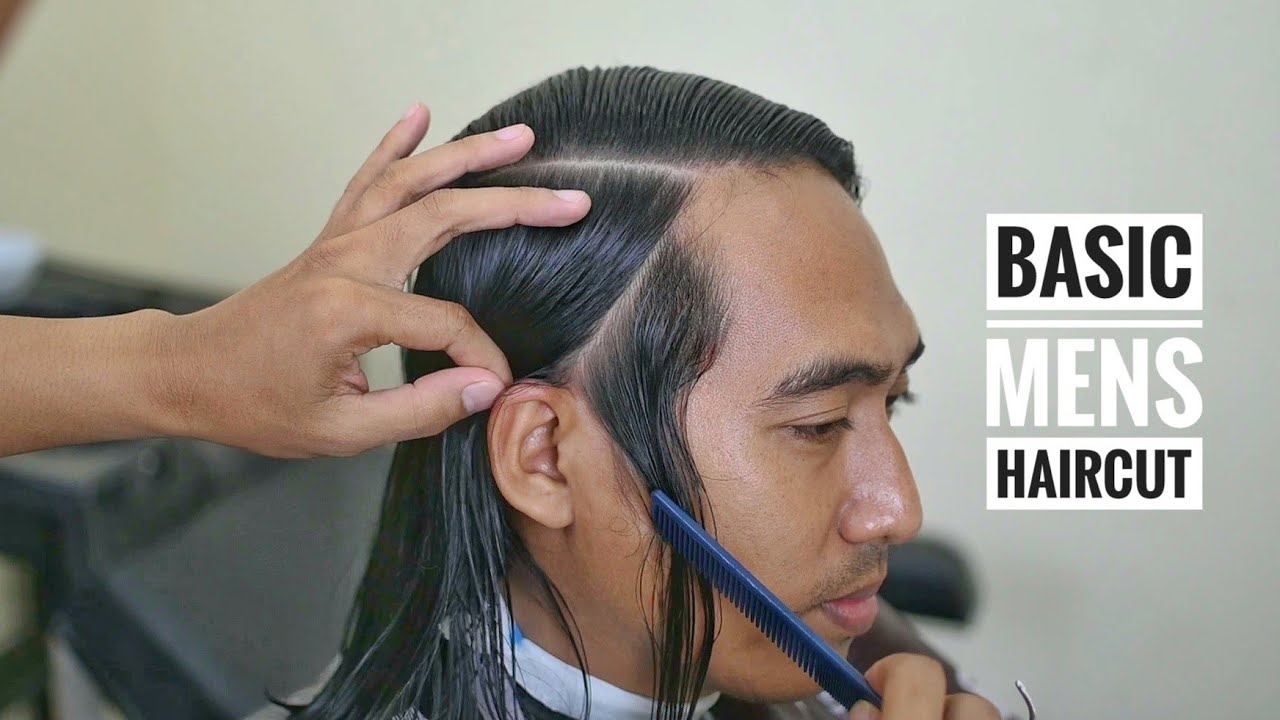 Basic Mens Haircut Long Trim Hairstyle__Barber Transformation__Bukan ...