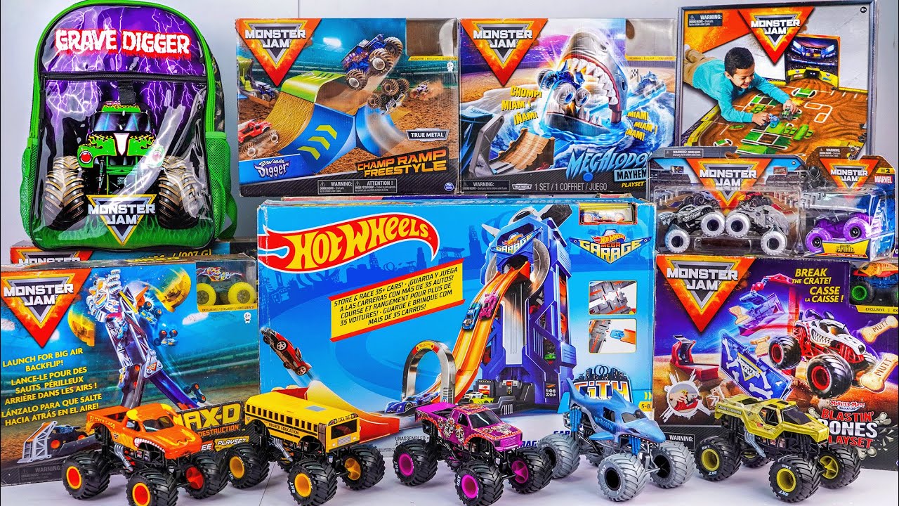 Monster Jam Collection Unboxing Review | Monster Jam Monster Trucks HW ...