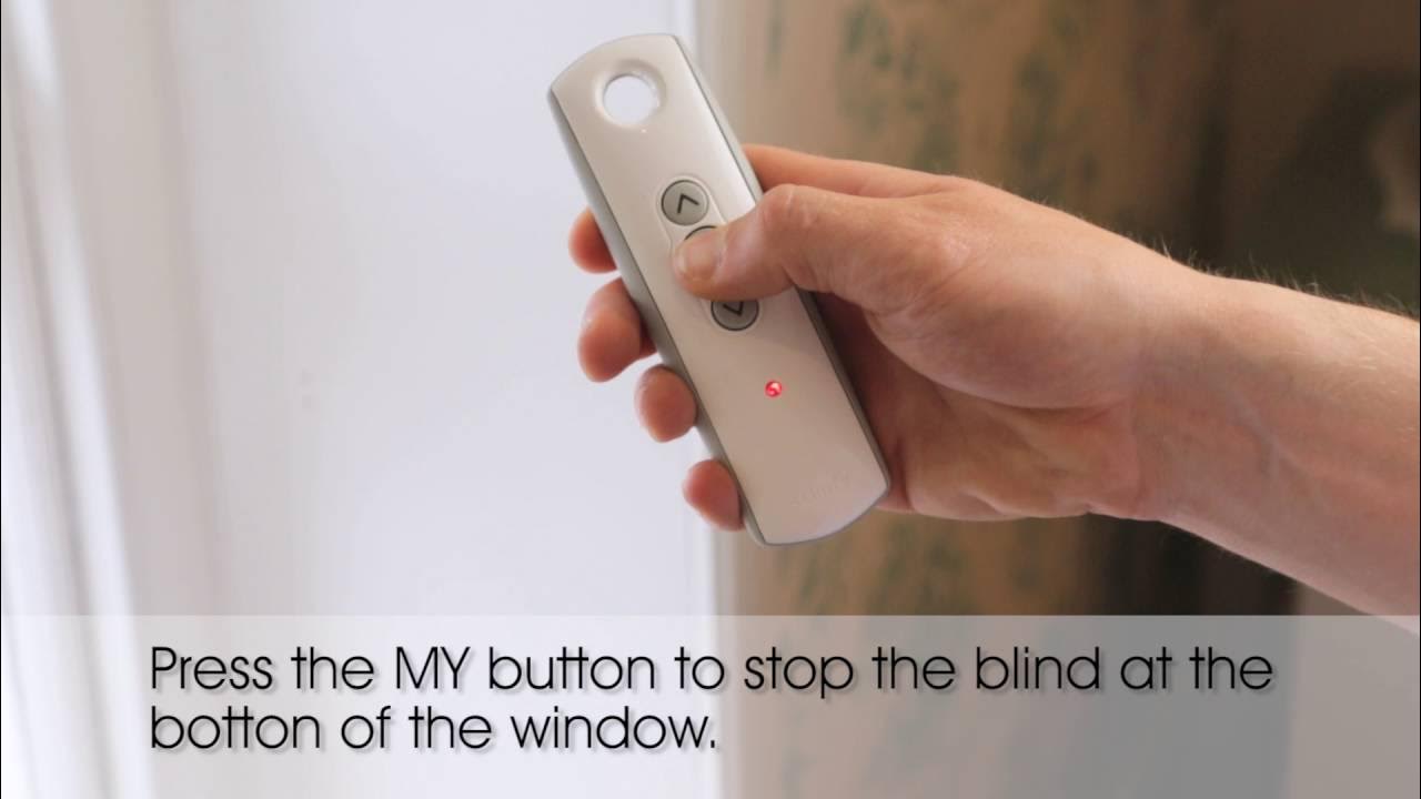 How To Take A Somfy Electric Roller Blind Out Of Program Mode - YouTube