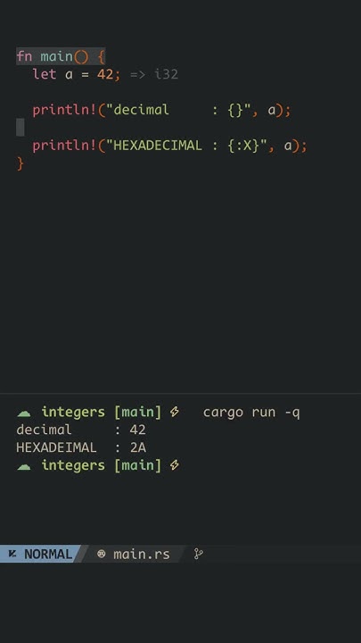 Formatting Integers In Rust Rustprogramming Coding Tutorial Youtube 