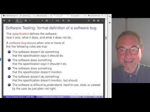 Software Testing, Verification and Validation, preconditions ...