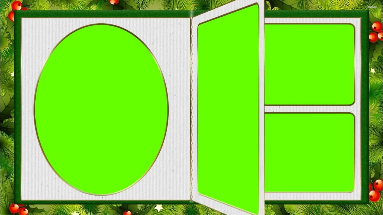 Green screen christmas book, christimas album, Christmas slides free ...