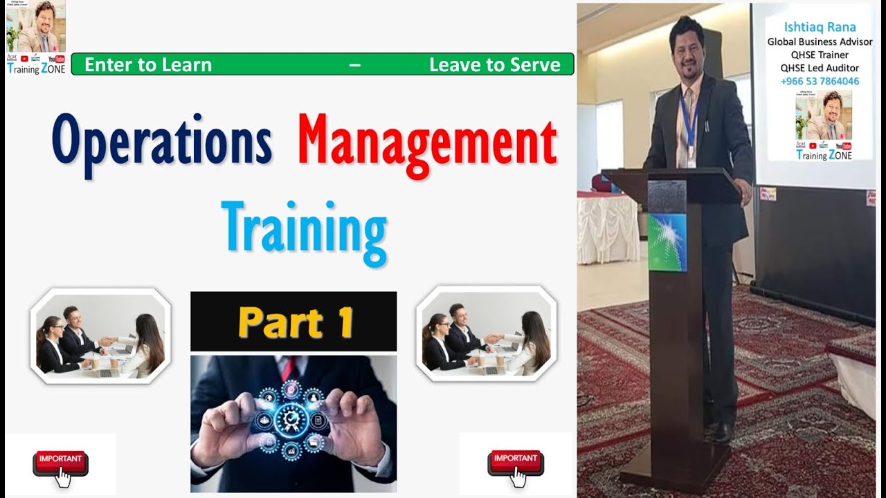 Operations Management Training (Part I of II) - YouTube