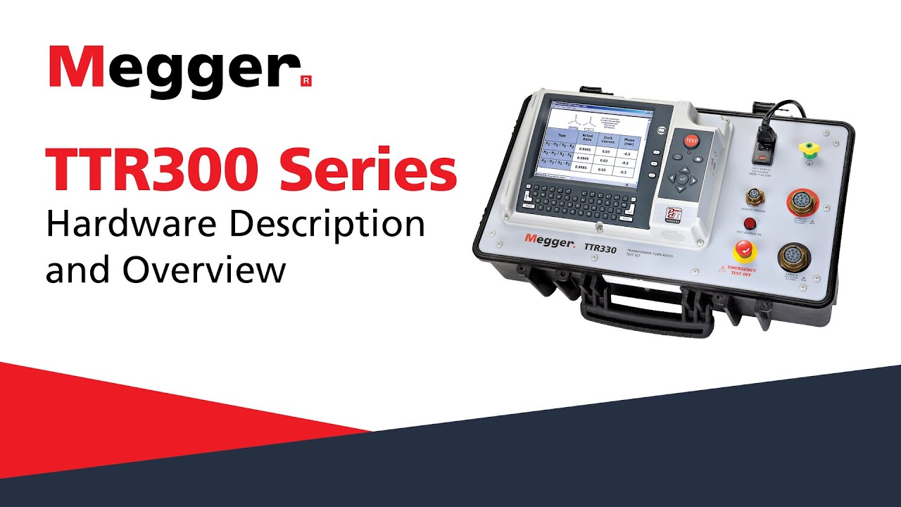 Megger TTR300 Series: Hardware Description and Overview - YouTube