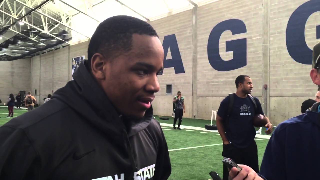 Marwin Evans - USU Pro Day 2016 - YouTube